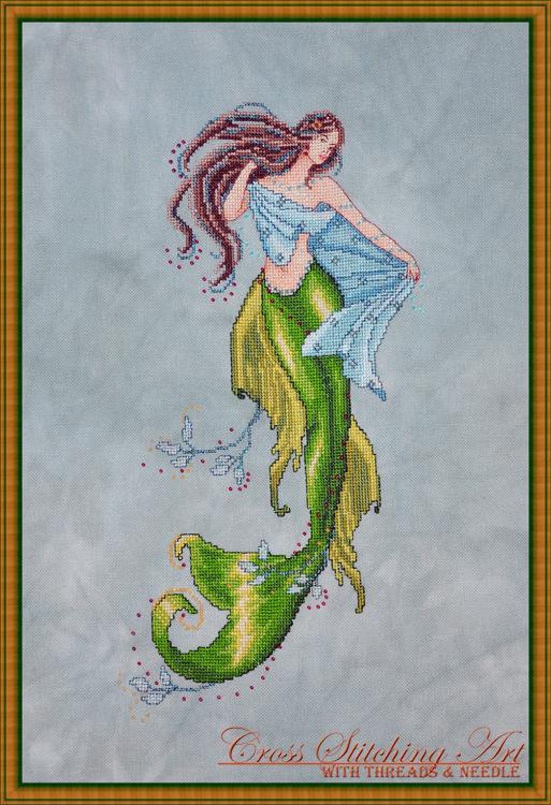 The SIREN of the DEEP - Chart and Embellishment With Special Threads by ...