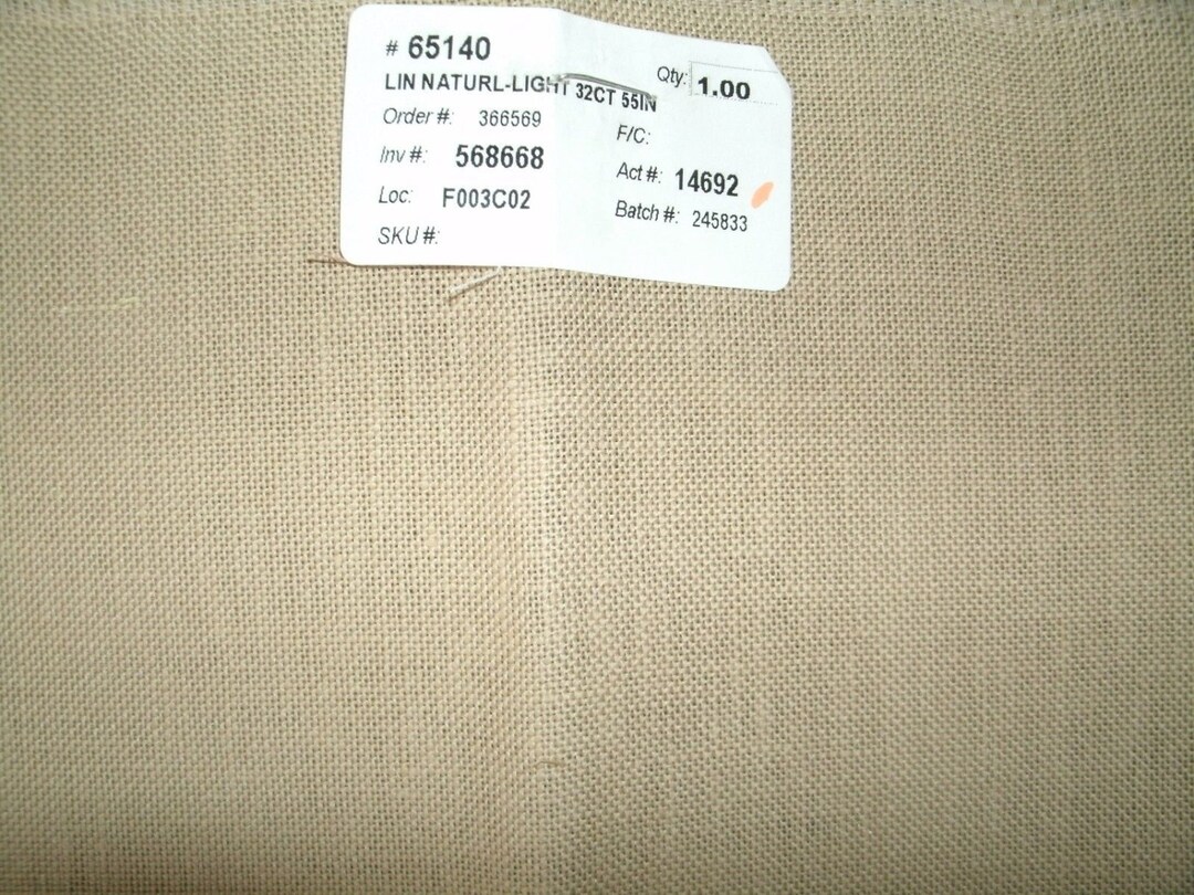 Natural Light Linen 32 Count by Wichelt 18 X 27 FREE Tapestry Needle - Etsy