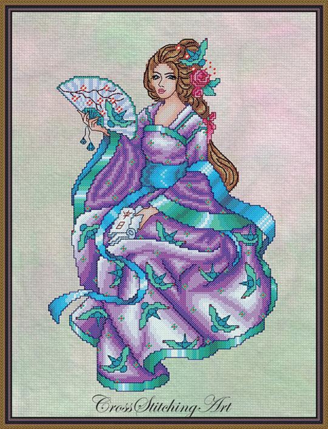 ORIENTAL DREAMS - Chart and Embellishment With Special Threads by Cross ...