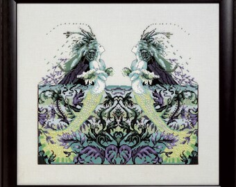 MD128 red Mirabilia Design Cross Stitch Chart With Embellishment Pack ...