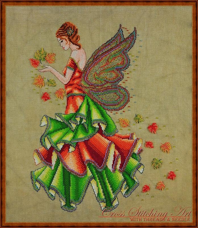 FALLYN, the Fall Fairy - Chart and Embellishment With Special Threads ...