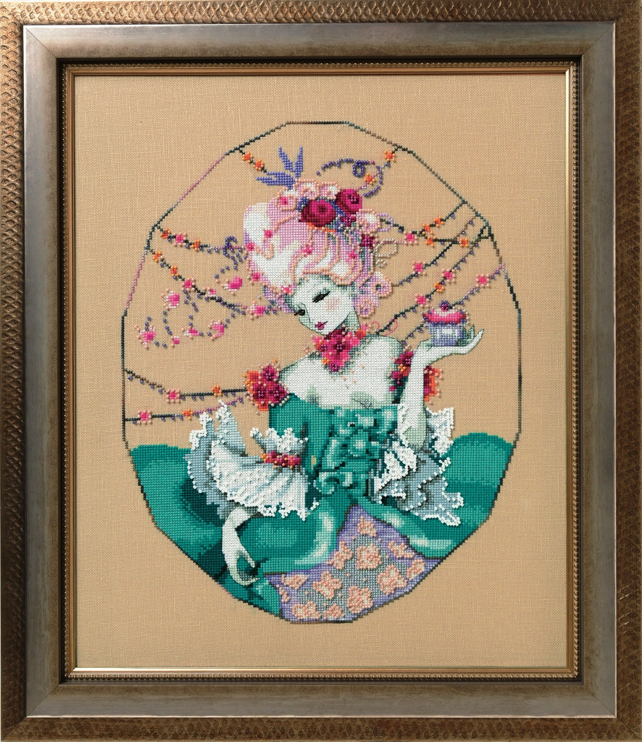 MD166 baker's Wife Mirabilia Chart Embellishments special Threads - Etsy