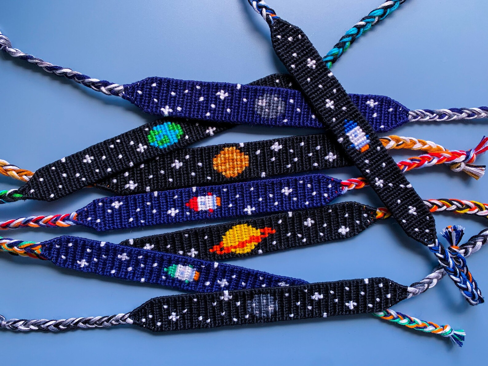 Handmade Space Friendship Bracelet Collection - Etsy