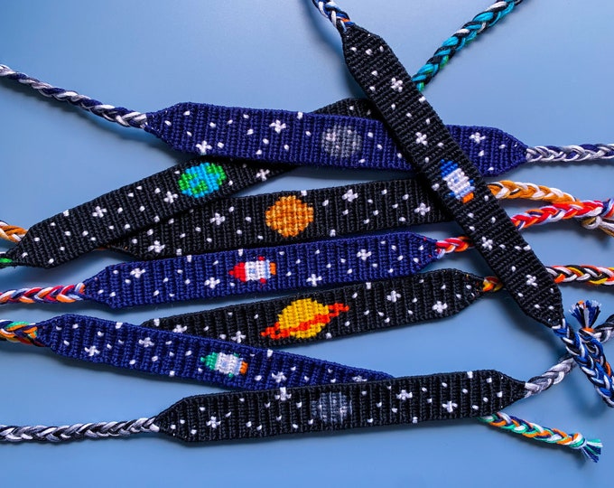 Handmade Space Friendship Bracelet Collection - Etsy