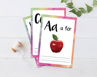 Flashcards for Kids / Printable Flash Cards / ABC FlashCards / | Etsy