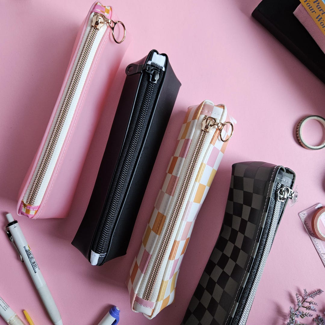 Handmade Jelly Vinyl Pencil Pouch: Triangle Zipper Case - Etsy