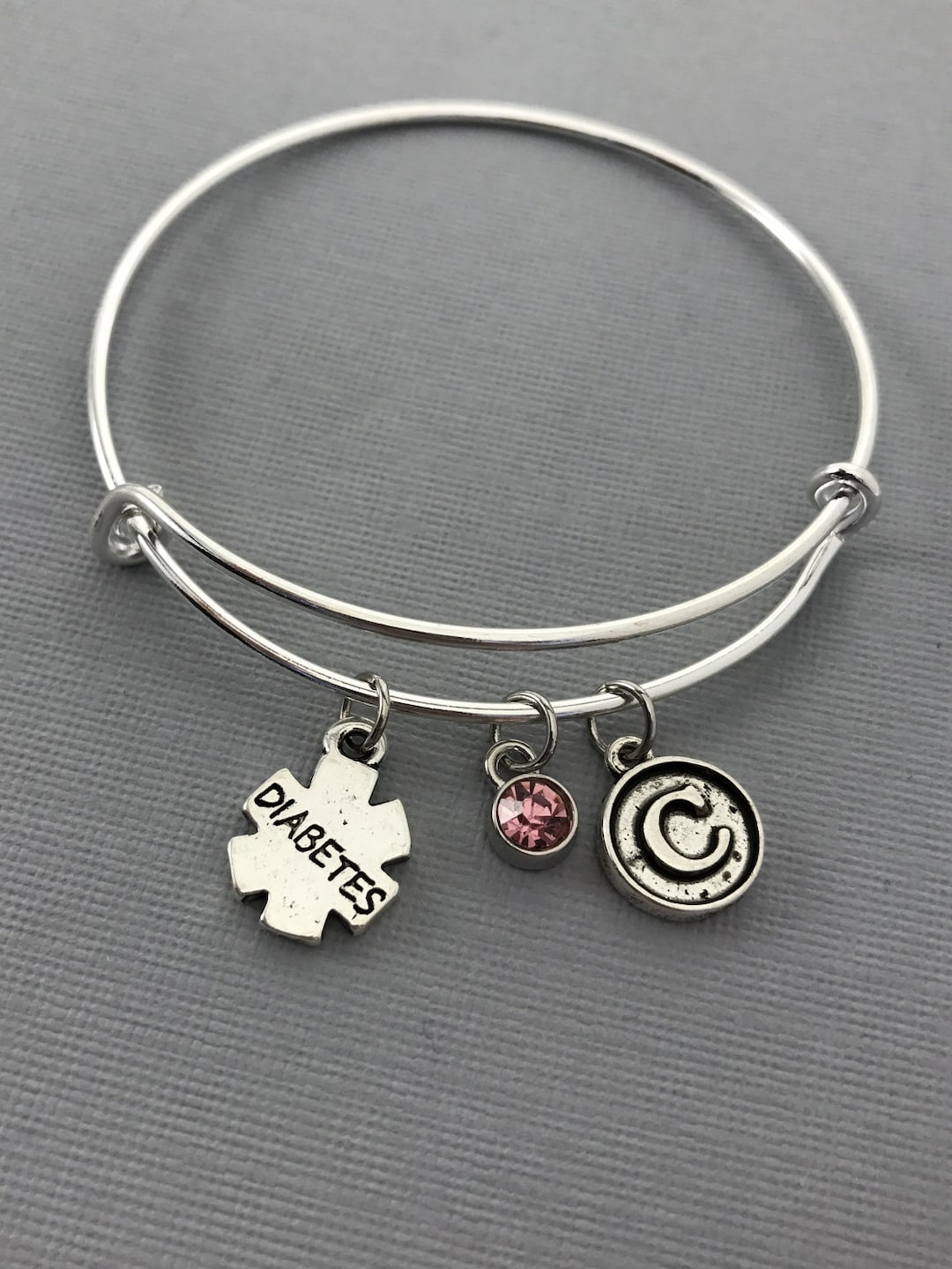 Diabetes Diabetic Bracelet Diabetic Medical Bracelet Medical Alert ...