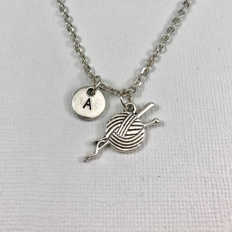 Knitting Necklace Knitting Jewelry Knitting Charm - Etsy