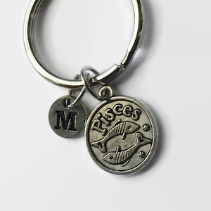 Pisces Keychain - Astrology Jewelry - Pisces - Zodiac Keychain - Pisces ...