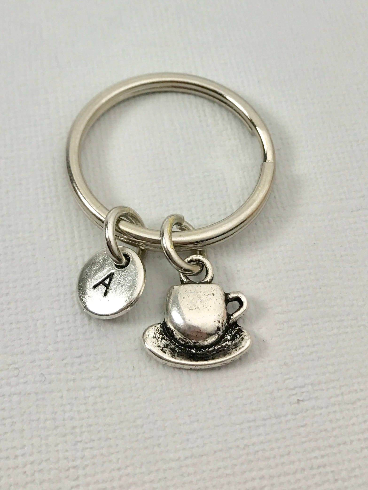 Coffee Mug Keychain Coffee Addict Keychain Coffee Charm | Etsy