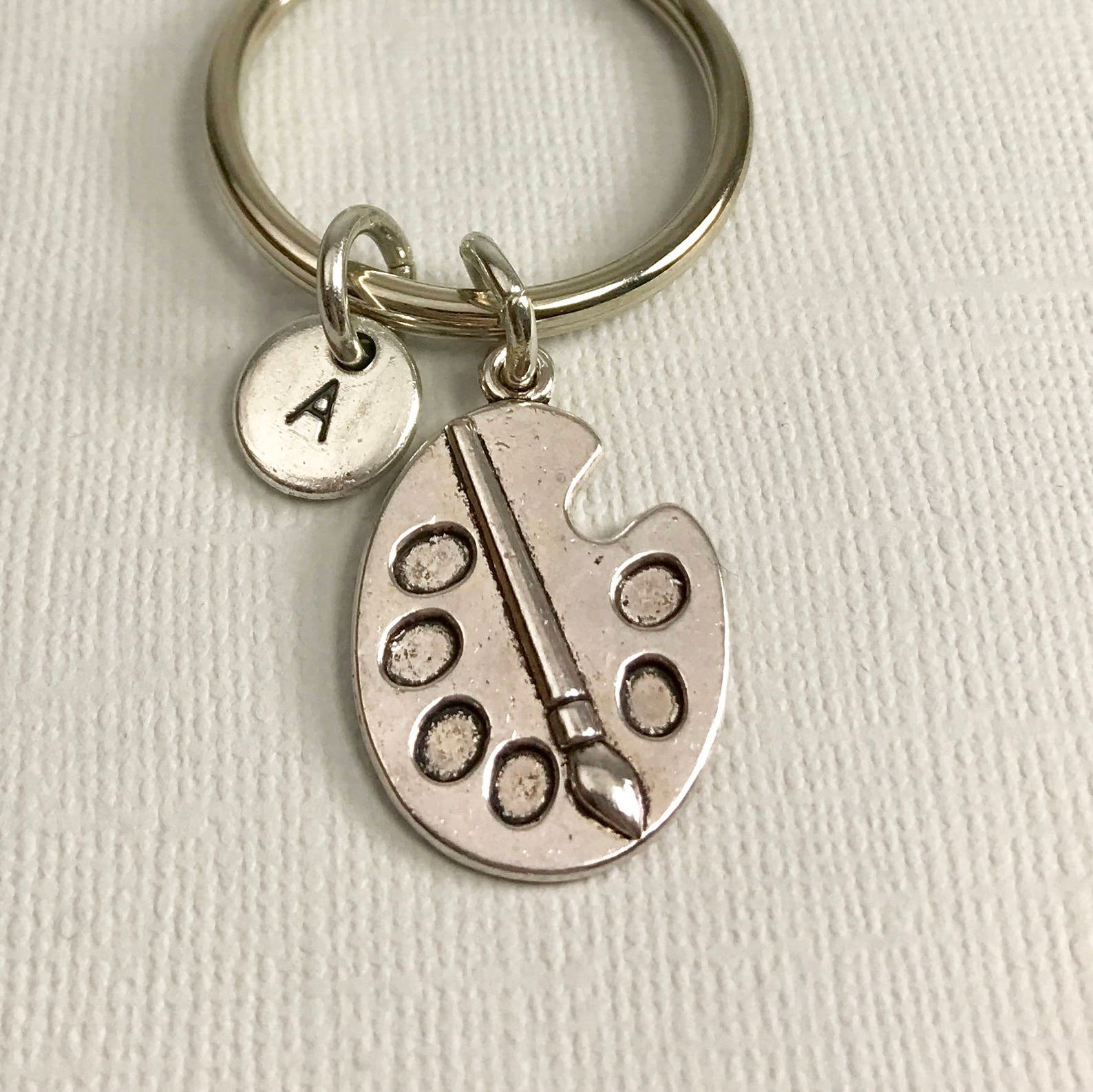 Paint Palette Keychain Gift for Painter Painter Charm - Etsy