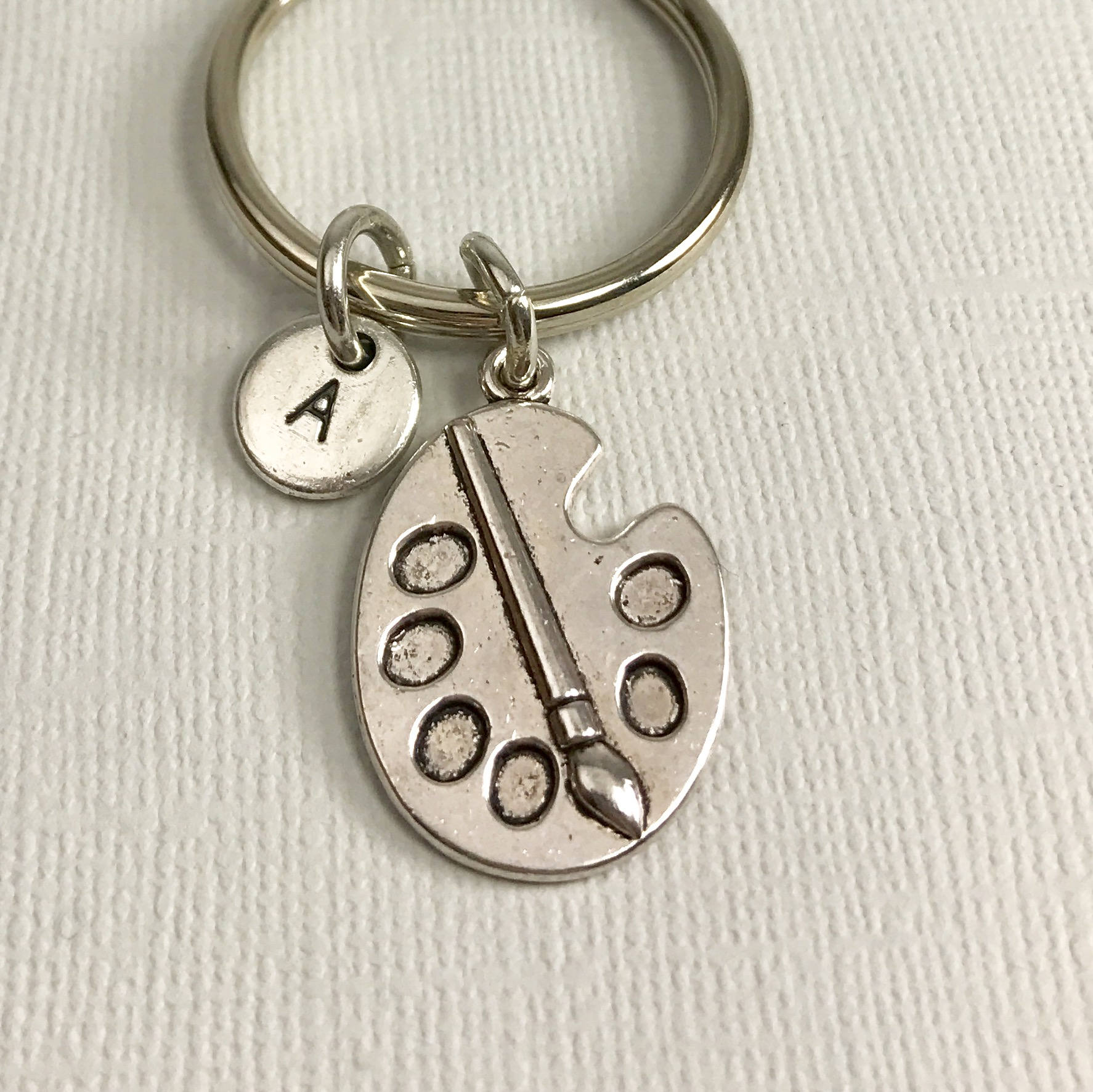Paint Palette Keychain Gift for Painter Painter Charm - Etsy