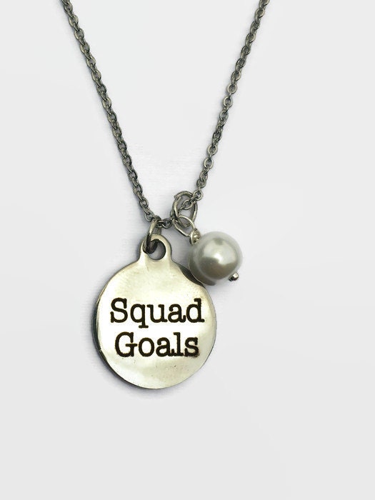 Squad Goals Jewelry Squad Goals Necklace Squad Goals BFF | Etsy