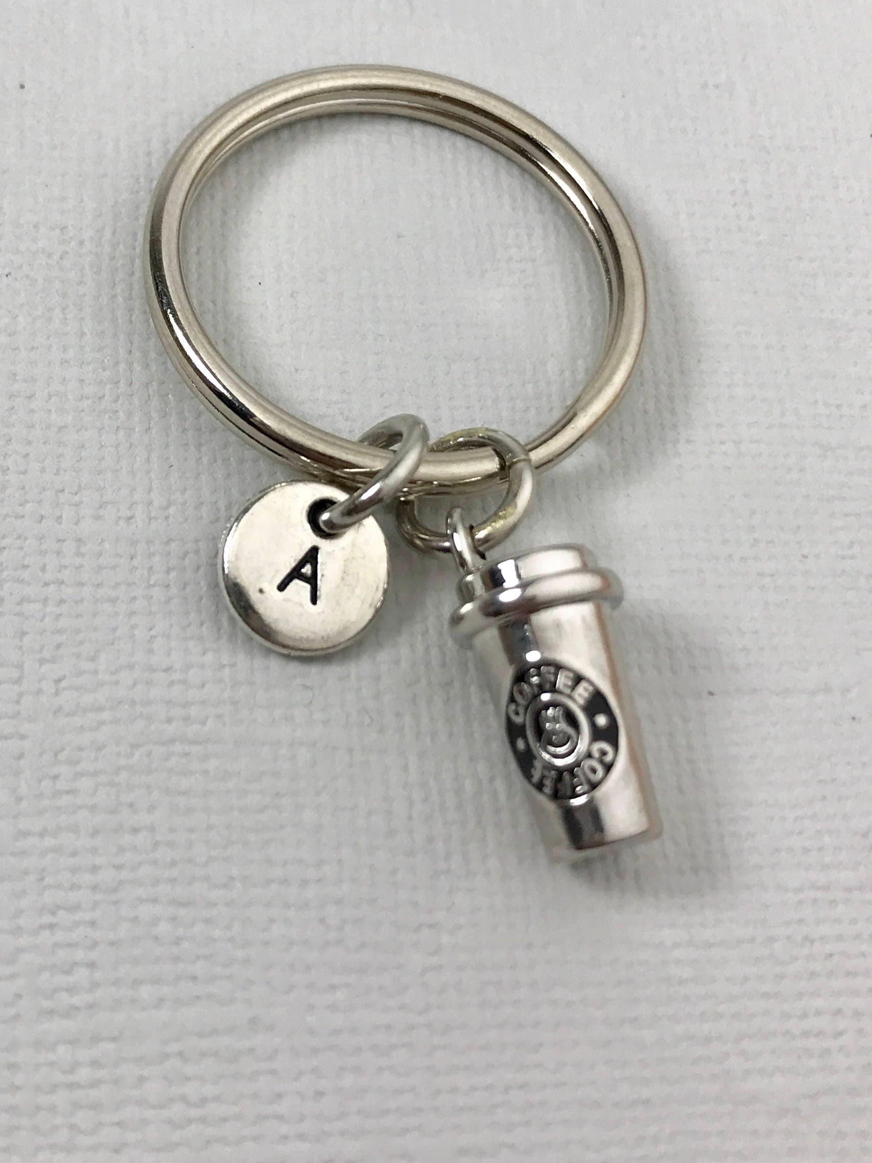 Coffee Mug Keychain Coffee Addict Keychain Coffee Charm | Etsy