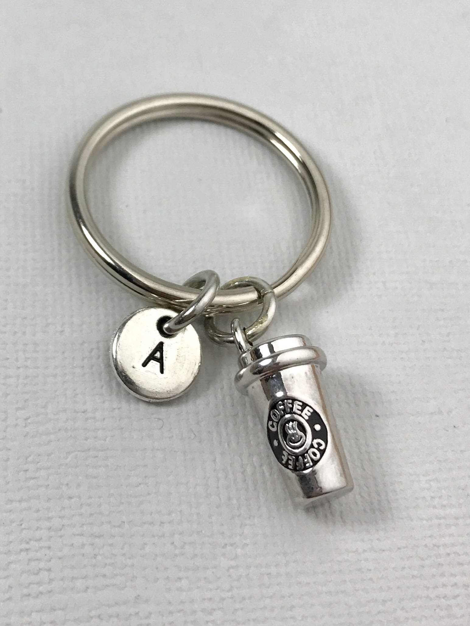 Coffee Mug Keychain Coffee Addict Keychain Coffee Charm | Etsy