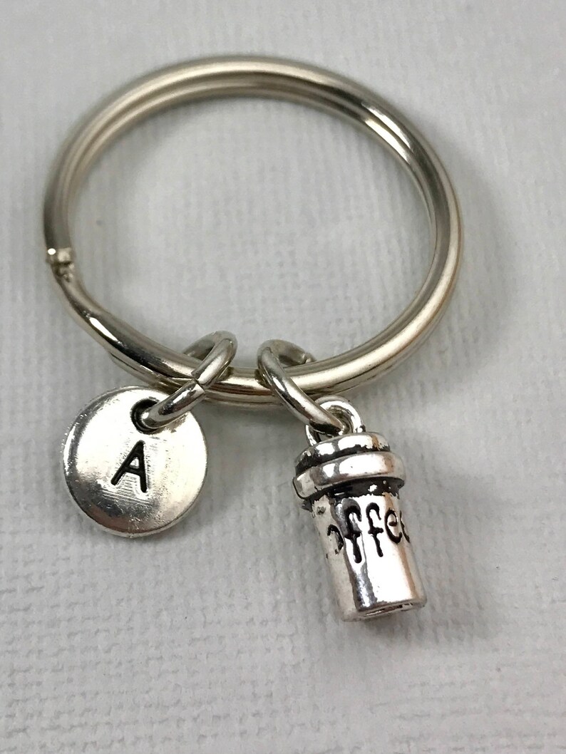 Coffee Mug Keychain Coffee Addict Keychain Coffee Charm - Etsy