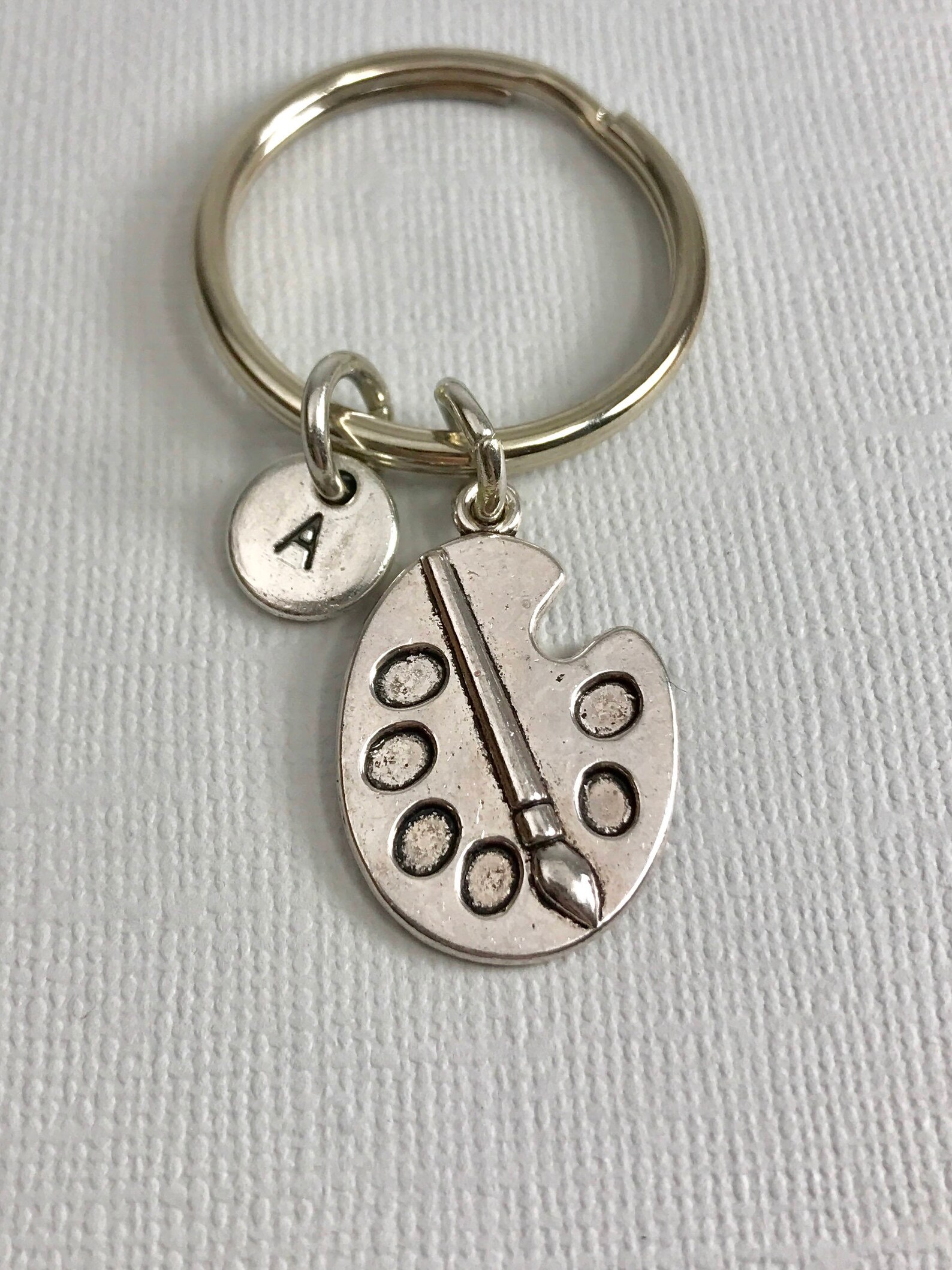 Paint Palette Keychain Gift for Painter Painter Charm - Etsy