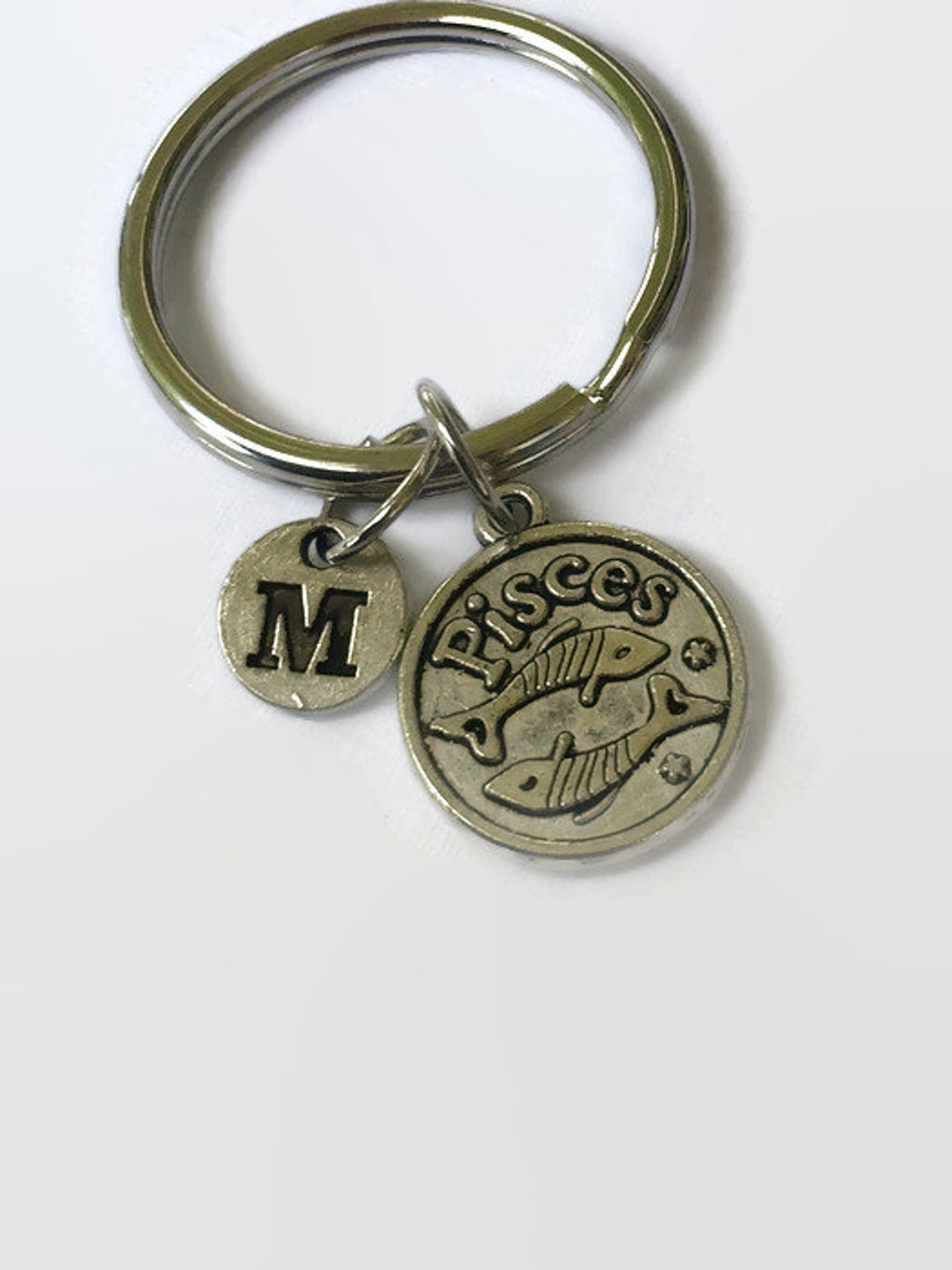 Pisces Keychain Astrology Jewelry Pisces Zodiac Keychain - Etsy