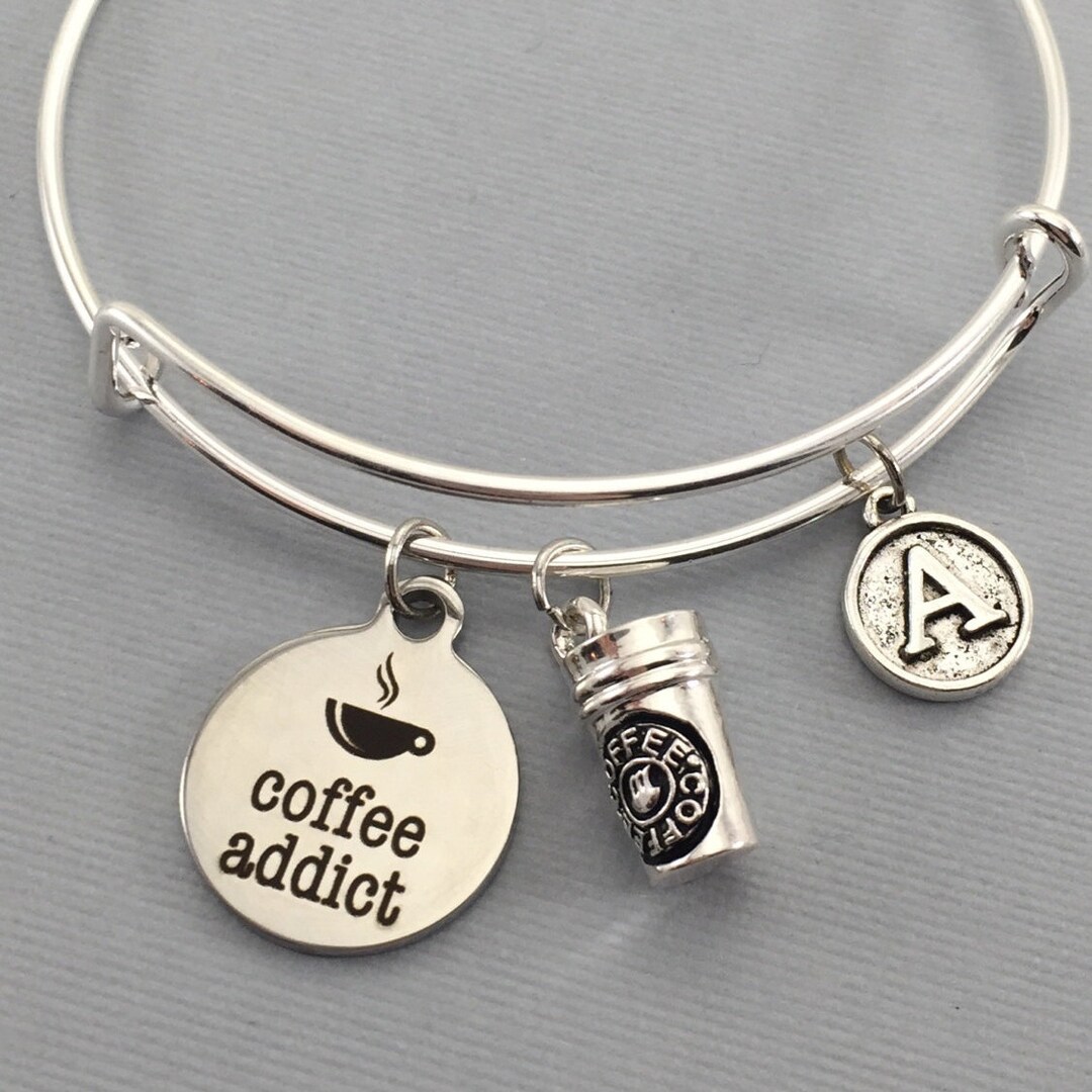 Coffee Coffee Lover Coffee Addict Coffee Gifts Charm Bracelet Gift for ...