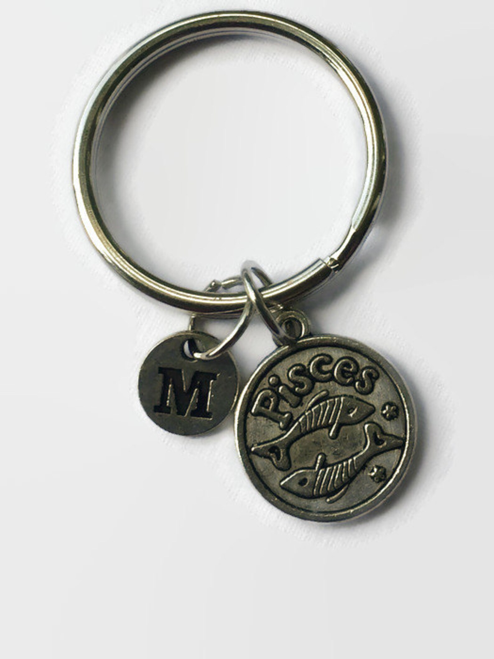 Pisces Keychain Astrology Jewelry Pisces Zodiac Keychain | Etsy