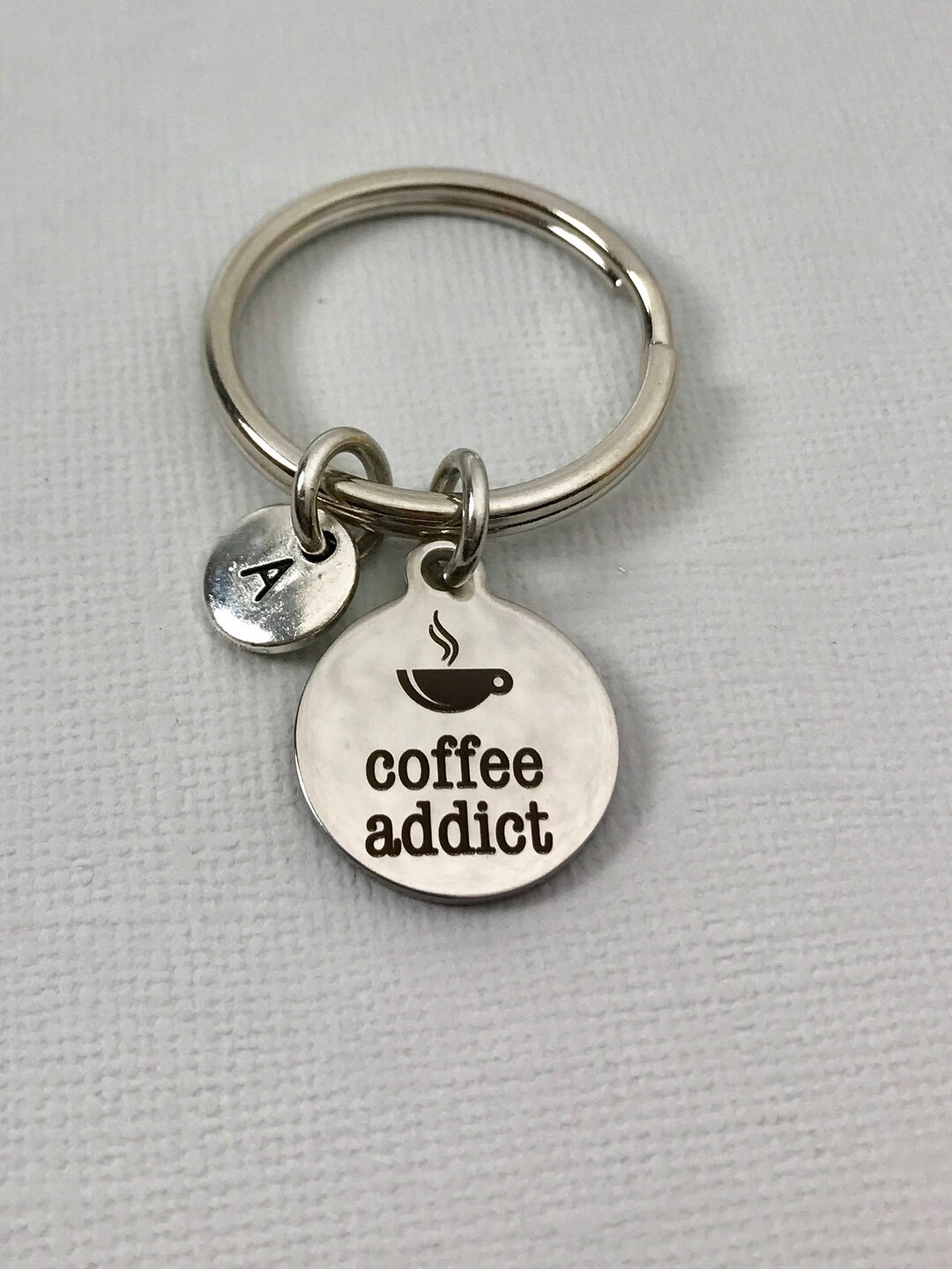 Coffee Keychain - Coffee Addict Key Chain- Coffee Charm - Food ...