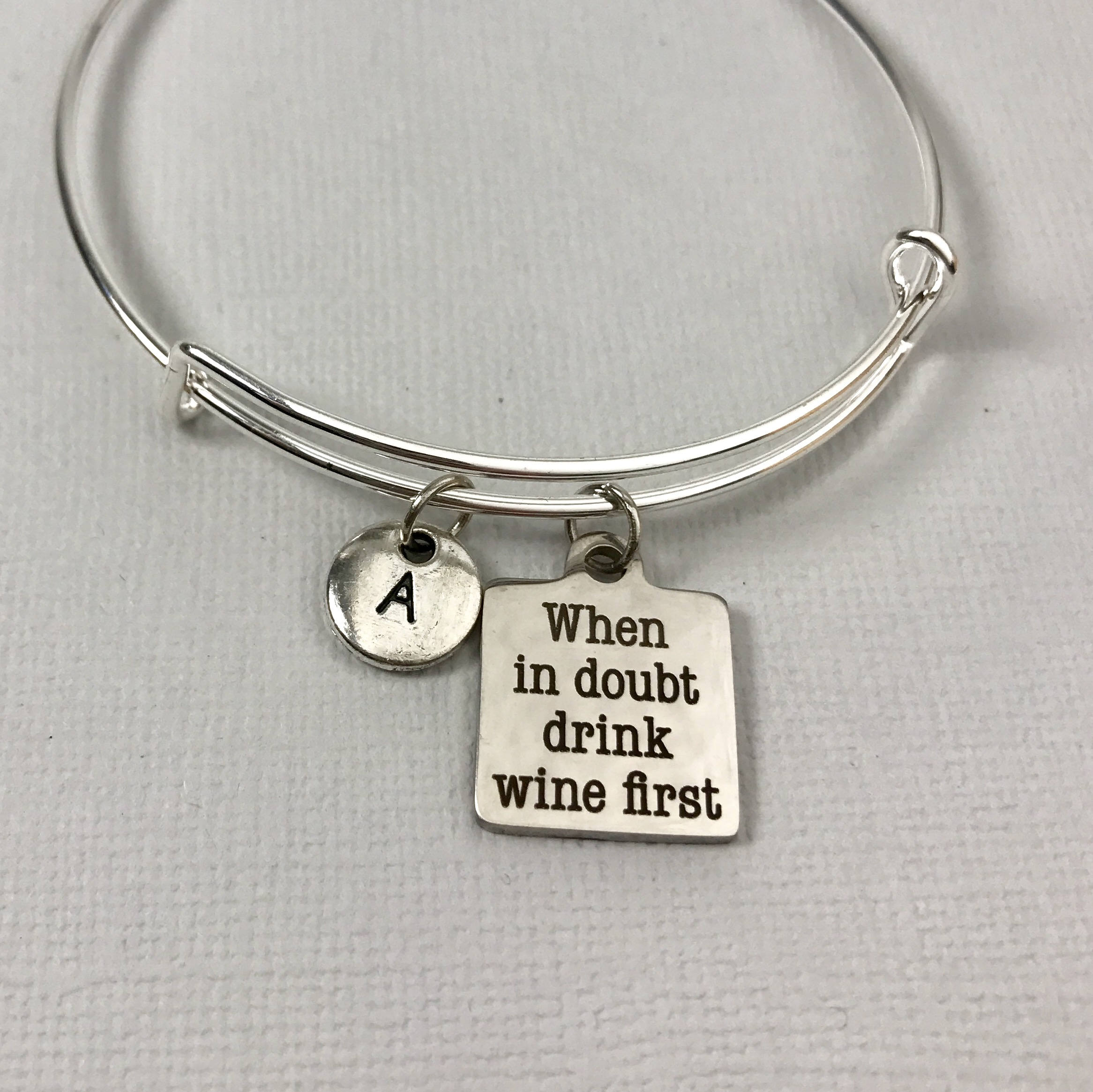 Wine Glass Bracelet Wine Glass Jewelry Wine Charm | Etsy