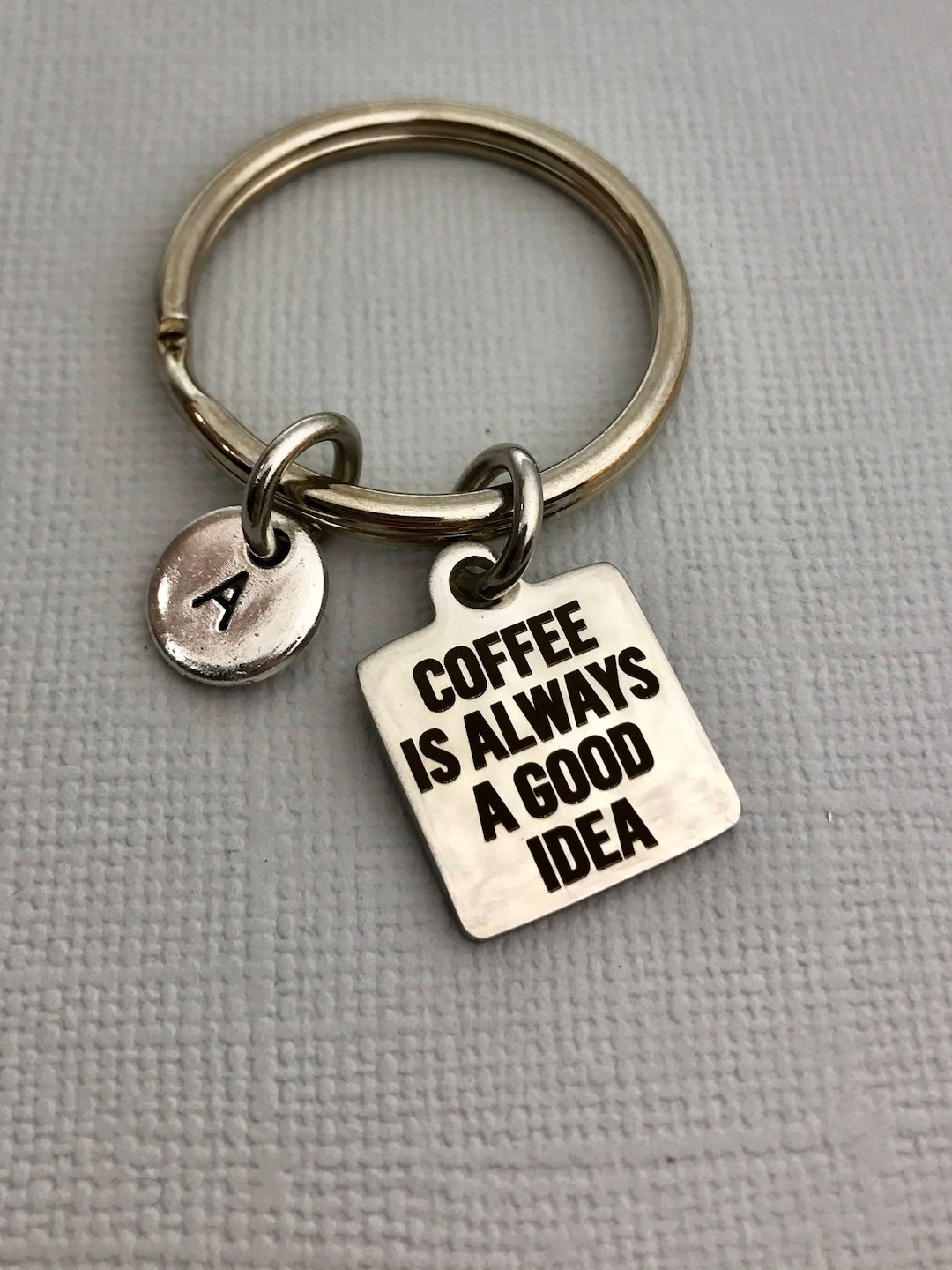 Coffee Keychain Coffee Addict Keychain Coffee Charm Food Personalized ...