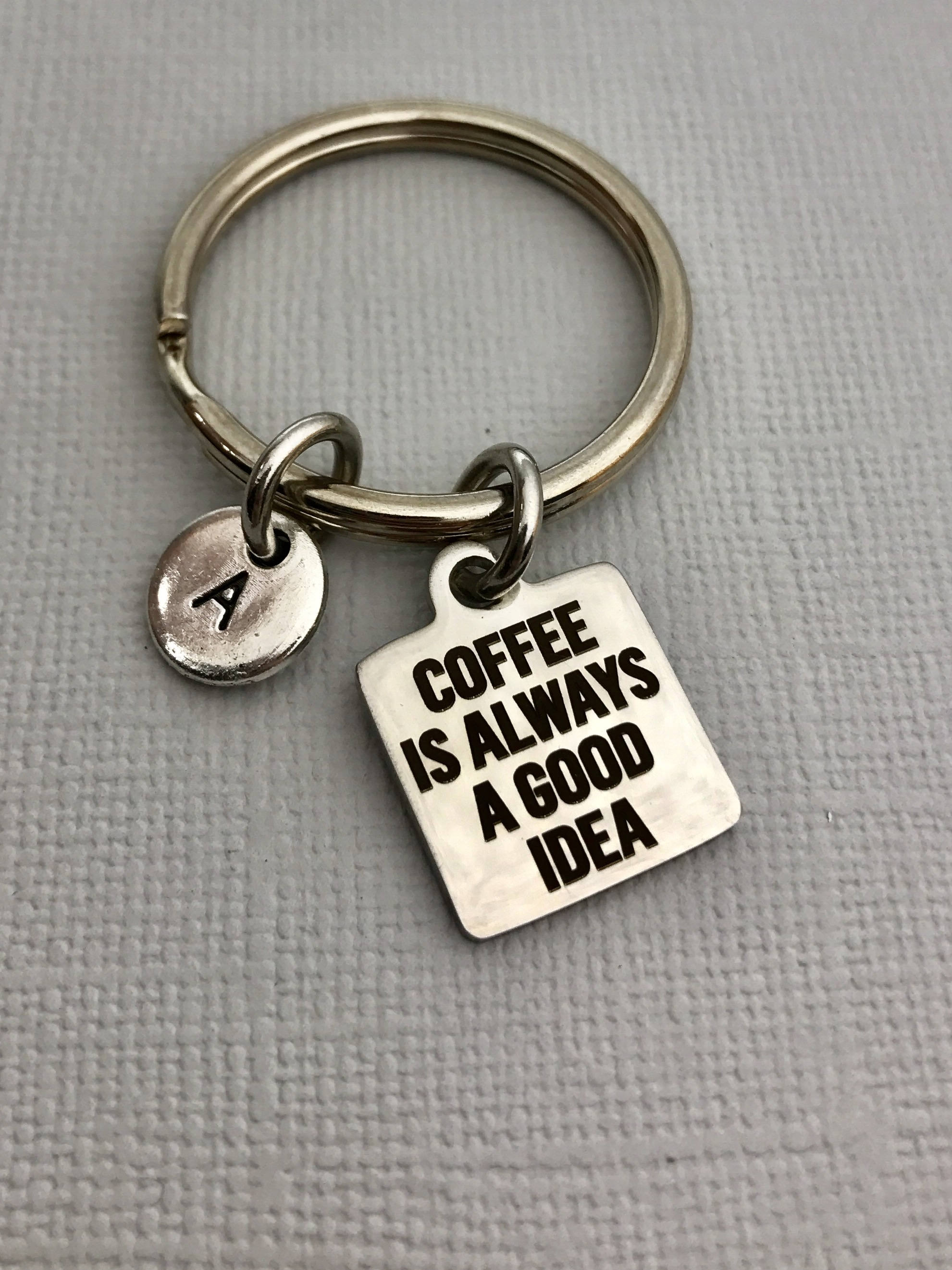 Coffee Keychain Coffee Addict Keychain Coffee Charm Food | Etsy