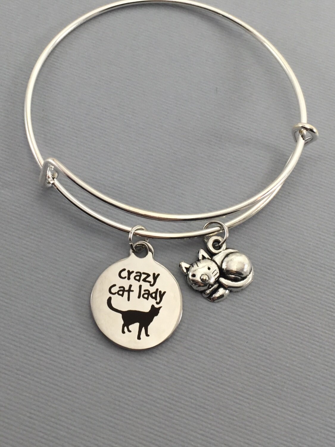 Cat Cat Jewelry Crazy Cat Lady Cat Lover Gift Charm - Etsy