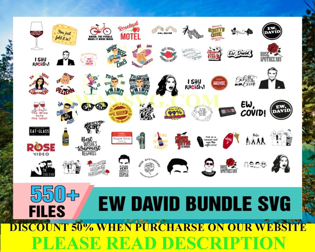 550 EW David Bundle SVG, Movies Svg, David Rose Svg, Tv Show Svg, Svg ...