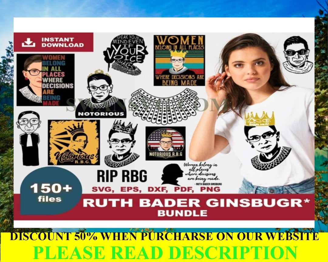 150 Ruth Bader Ginsbugr Svg, Trending Svg, Ruth Bader Svg - Etsy