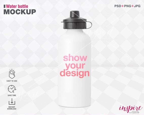 Water Bottle PSD Mockup / PSD Smart Object / Add Your Own | Etsy