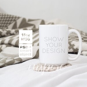 15oz Coffee Mug Mockup / PSD Smart Object/ Show Your Design / - Etsy