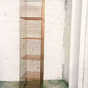 Copper Coloured Metal Wired Shelving Unit - Etsy