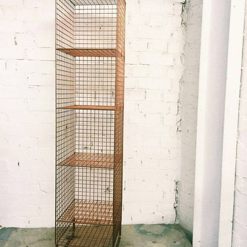 Copper Coloured Metal Wired Shelving Unit - Etsy
