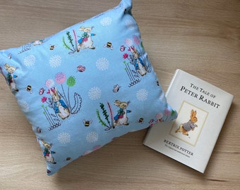 Peter Rabbit Hand Made Book Cushion Including Book, Beatrix Potter ...