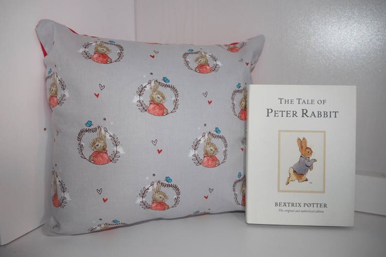 Peter Rabbit Hand Made Book Cushion Including Book, Beatrix Potter ...
