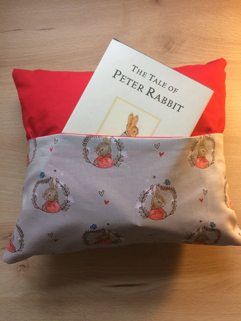 Peter Rabbit Hand Made Book Cushion Including Book, Beatrix Potter ...