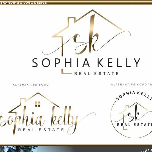 Realtor Logos Pre-made Real Estate Logos Realtor Branding - Etsy