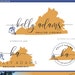Custom State Logo Virginia Color Real Estate Design Realtor - Etsy