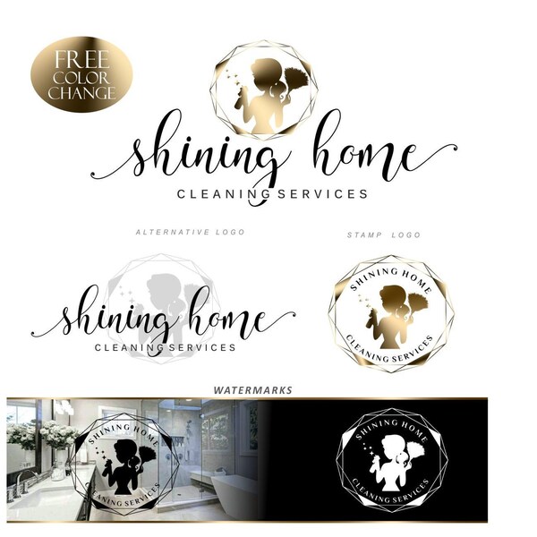Cleaning Lady Logo - Etsy