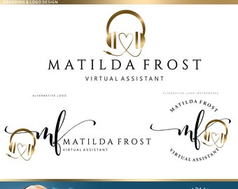 Virtual Assistant Logo Design Online Business Branding | Etsy