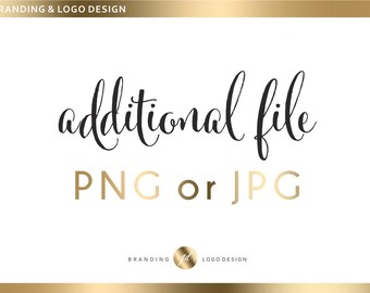 1 Additional File JPG or PNG to a Premade Logo Purchase | Etsy