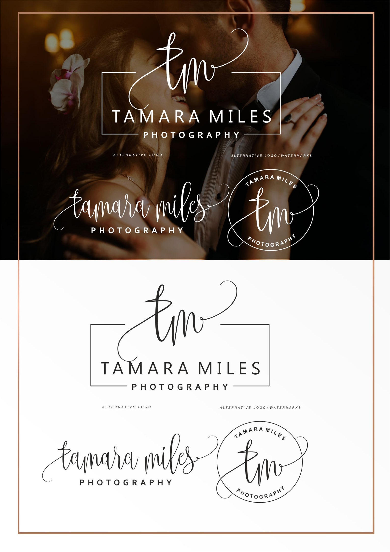 Watermark Logo Photography Logo Branding Package Signature - Etsy