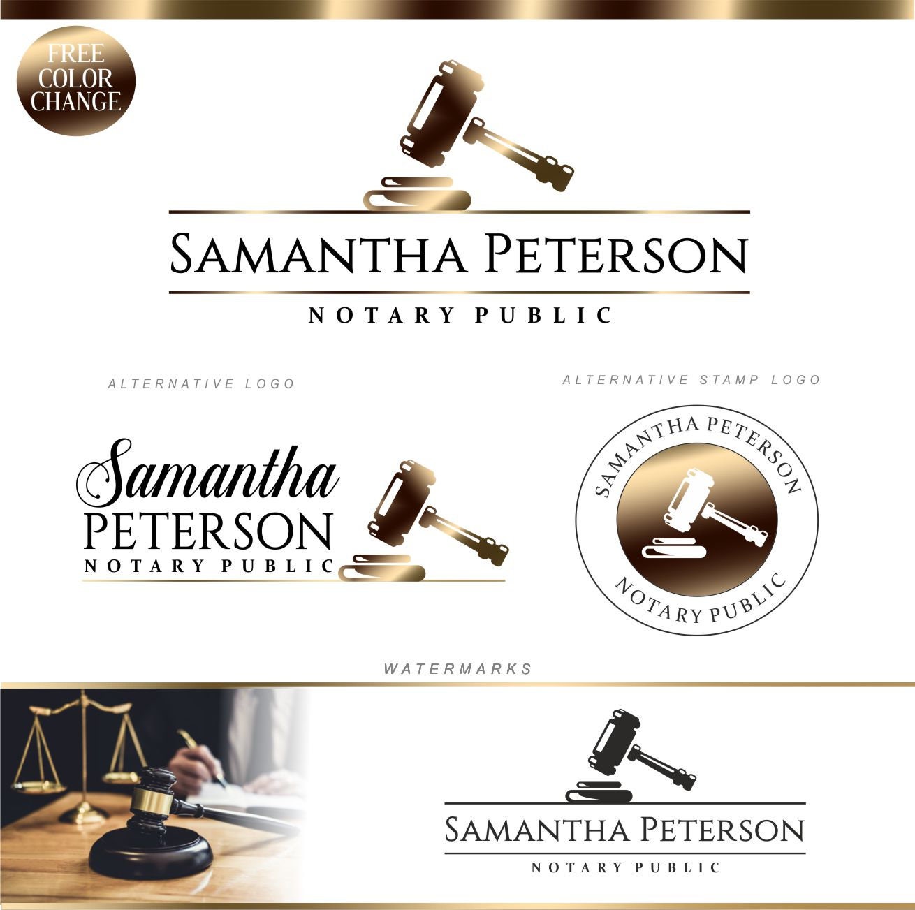 Notar Logo Design, Patentanwalt Branding Kit, Anwalt Logo, Richter ...