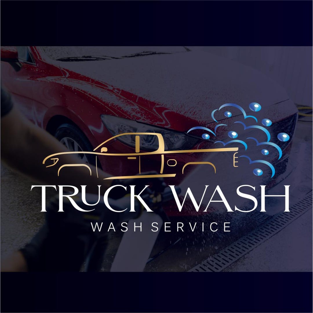 Truck Lorry Wash Logo Design, Detailing Service 161 - Etsy