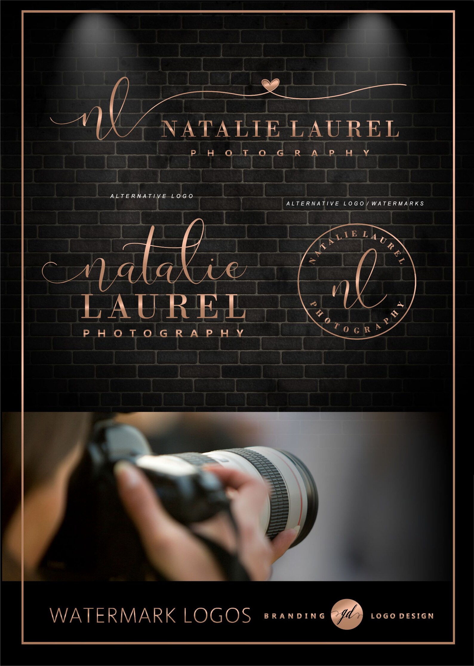 Watermark Logo Photography Logo Branding Package Signature | Etsy