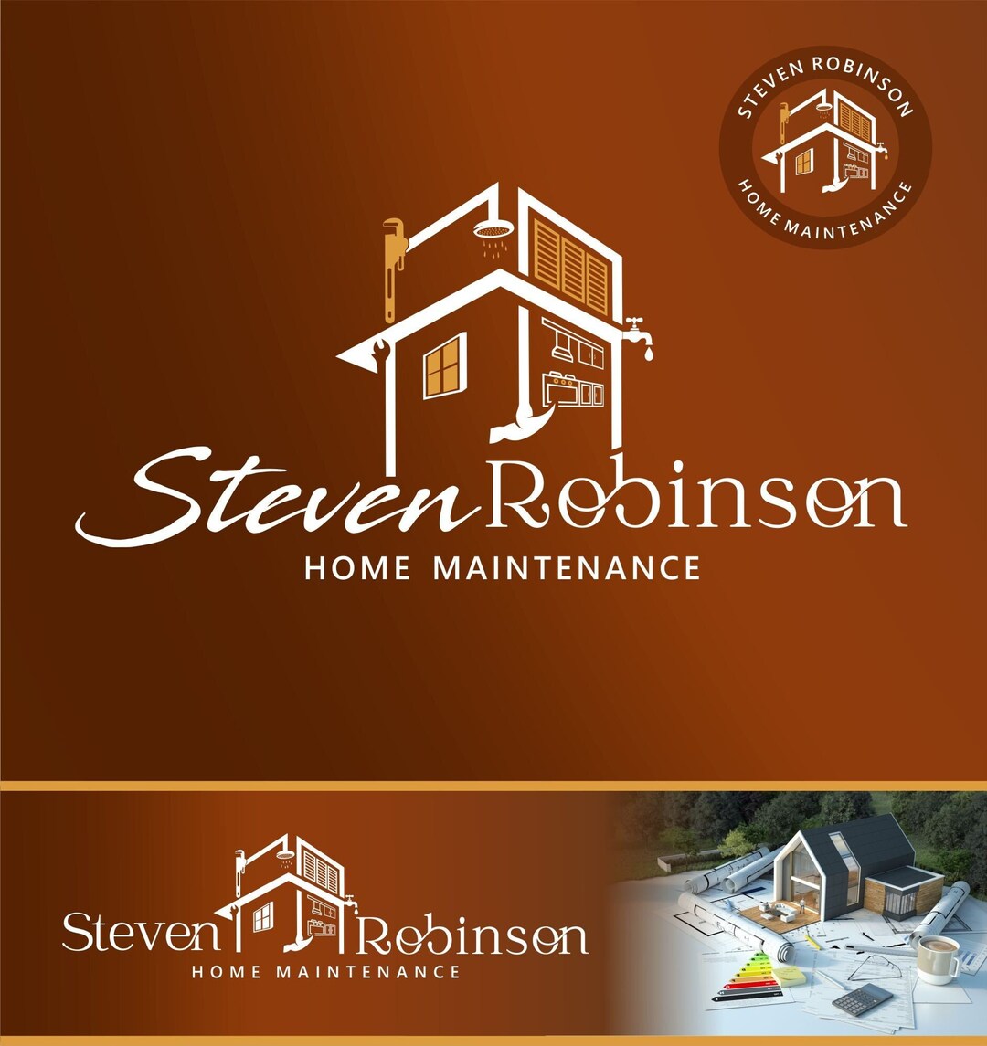 Construction Logo Design, Home Repair Service, Residential House ...