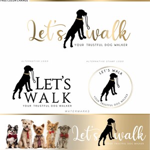 Dog Walking Logo, Pet Branding Kit, Wimsical Dog Walker Kit, Animal ...