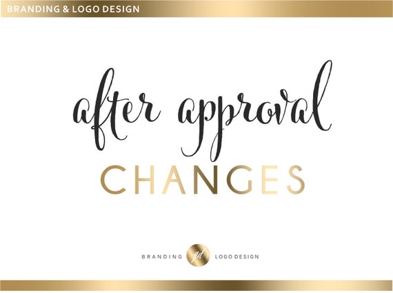 Includes changes after approval Font changes Minor design | Etsy